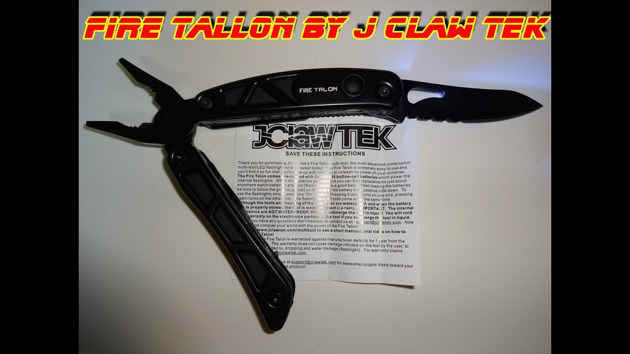 One WAY Cool Multi-Tool! The Fire Talon By JClaw Tek! - YouTube