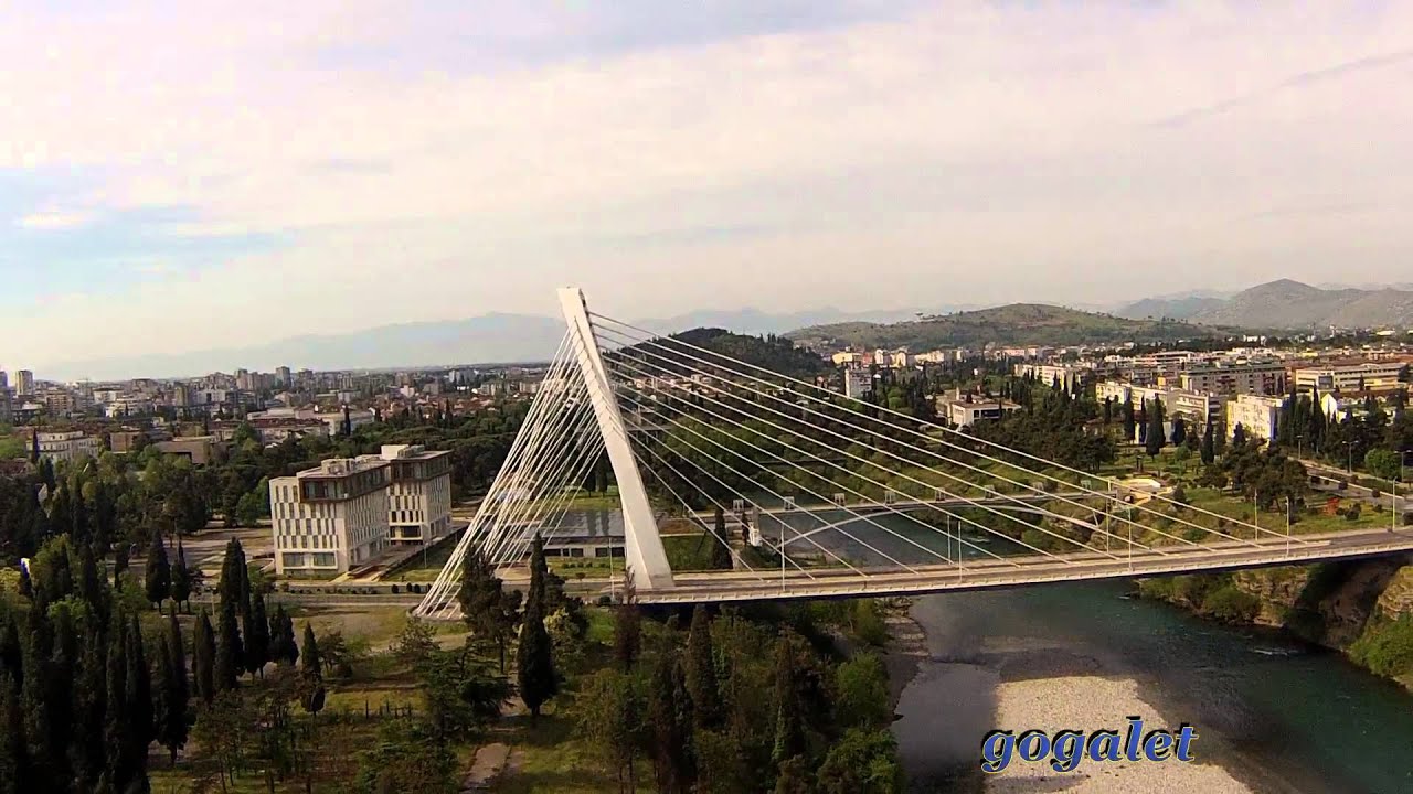 Podgorica, most Milenijum - YouTube