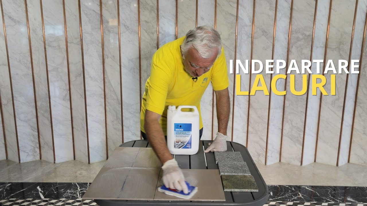 Indepartare lac de pe Ceramica si Piatra Naturala - YouTube