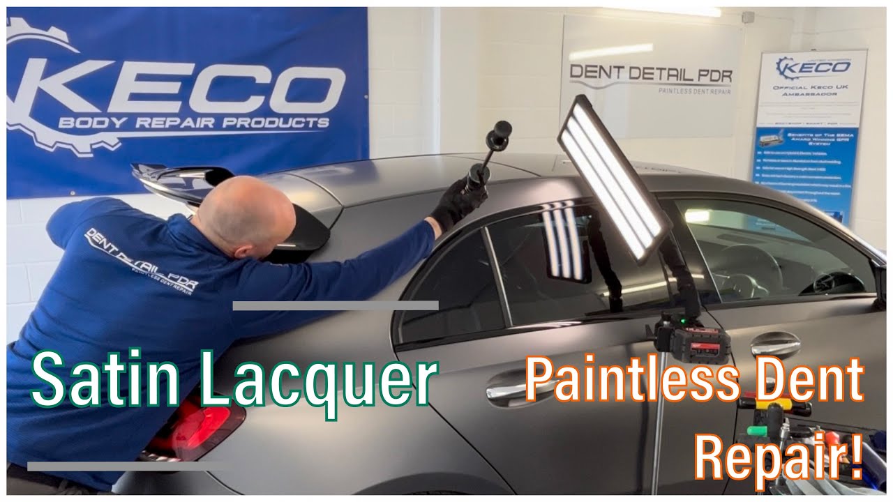 Paintless dent repair on matte and satin paint! Can it be done? | How ...