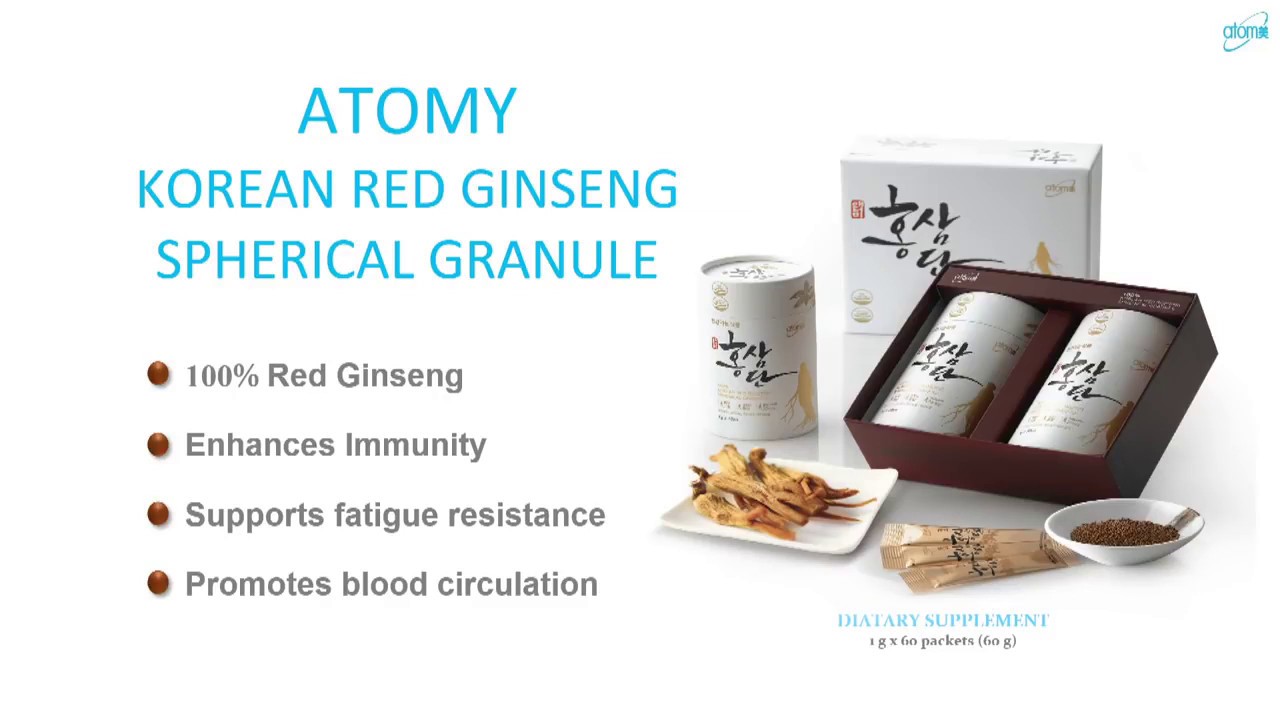 ATOMY Red Ginseng Hongsamdan - Product Explanation - YouTube
