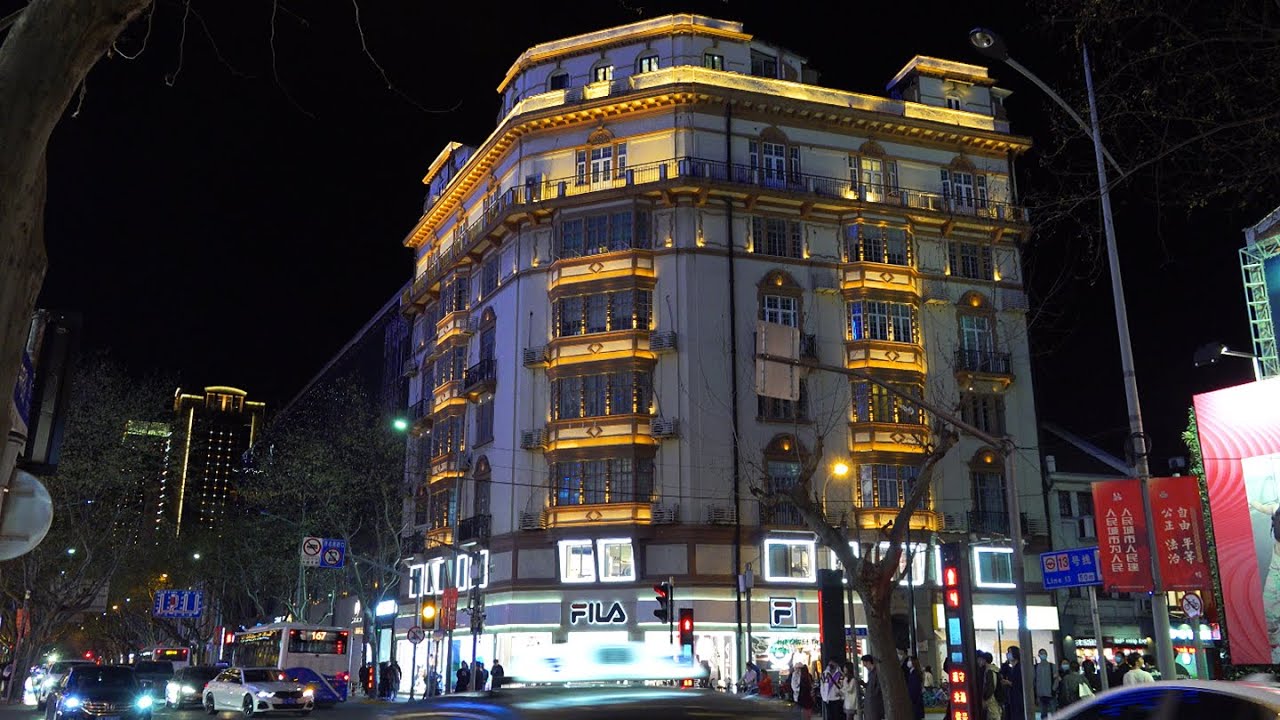 【4K】上海漫步泰康路&思南路（夜景）Walk along Taikang Road & Sinan Road in Shanghai ...