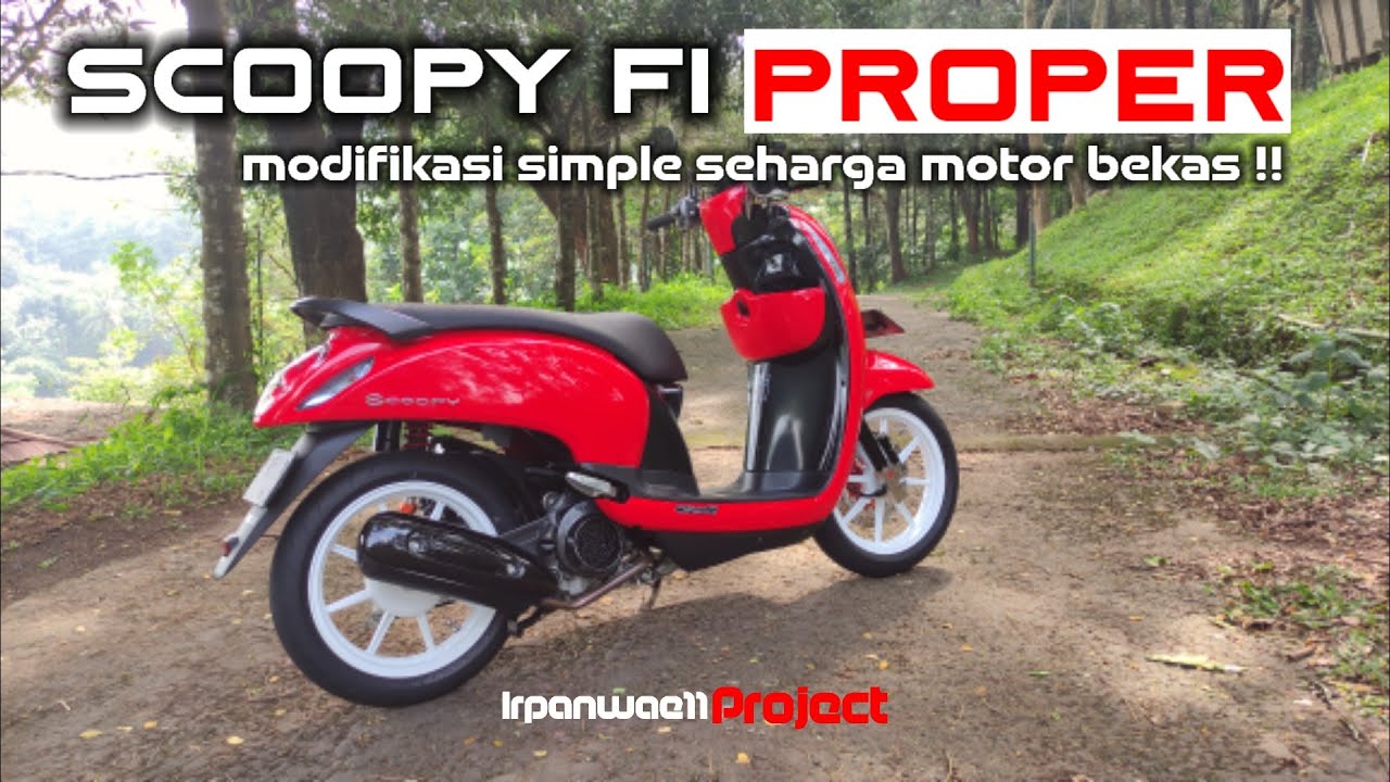 HONDA SCOOPY FI 2014 || MODIFIKASI KONSEP SIMPLE & CLEAN💥💥 - YouTube