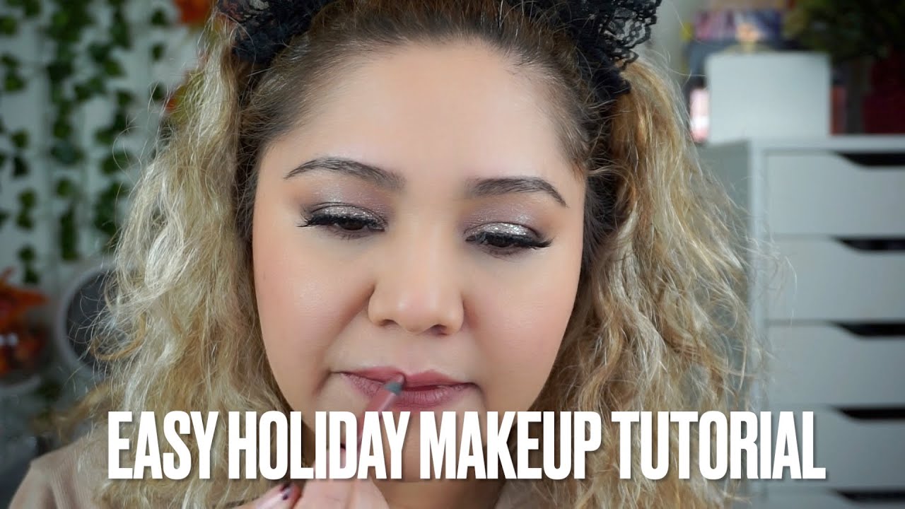 EASY HOLIDAY MAKEUP TUTORIAL | Maquillaje Facil Para Pricipiantes - YouTube
