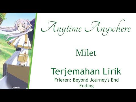 Frieren:Beyond Journey's End ED Full Terjemahan Lirik || Anytime Anywhere - Milet || ROM/KAN/IND ...