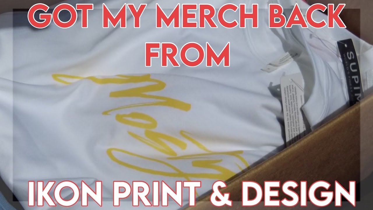 Picked up my Merch From Ikon Print Shop! - YouTube