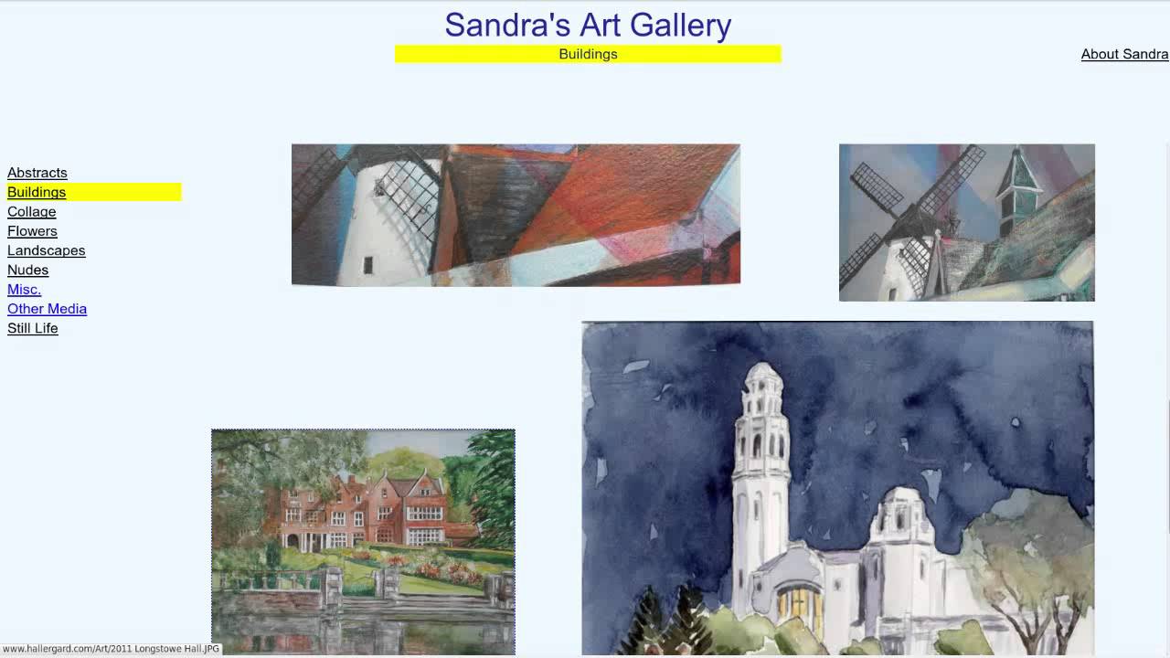 Sandra's Art Gallery - YouTube