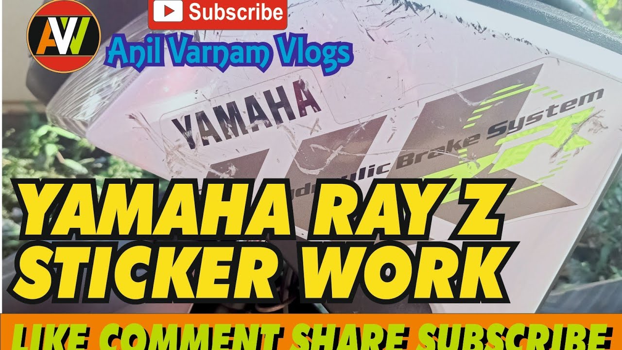 Yamaha Ray Z Sticker Works | Yamaha RAY Z Graphics | RAY Z Modification ...