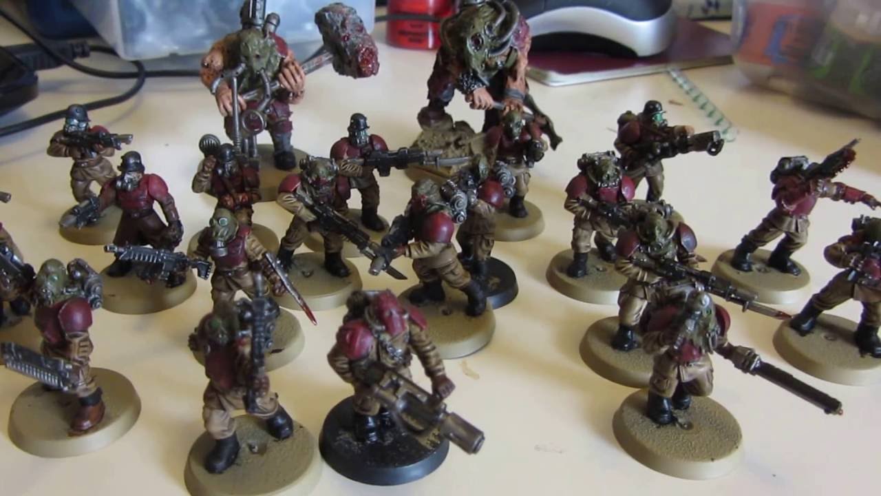 Warhammer 40k - Renegade Militia part 6, slow and steady - YouTube