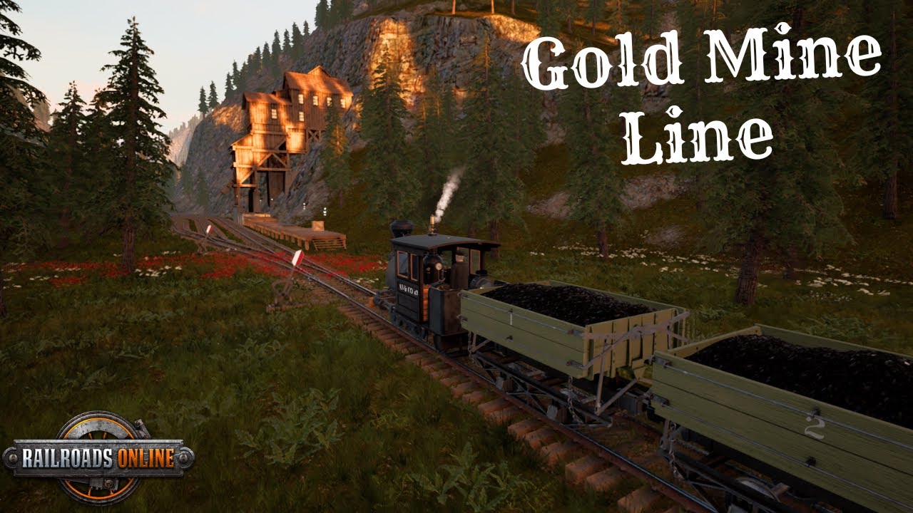 First Train Into The Gold Mine In RailRoads Online! - YouTube