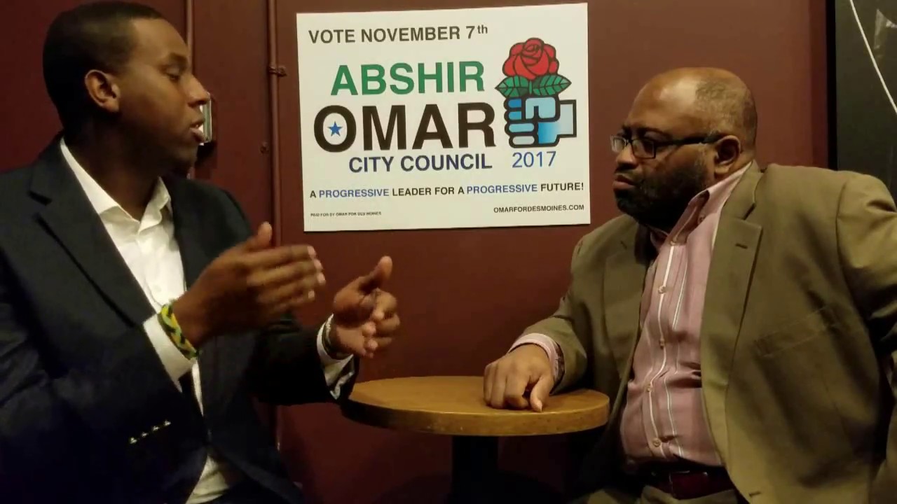 Abshir Omar for Des Moines City Council 2017 (Interview) - YouTube