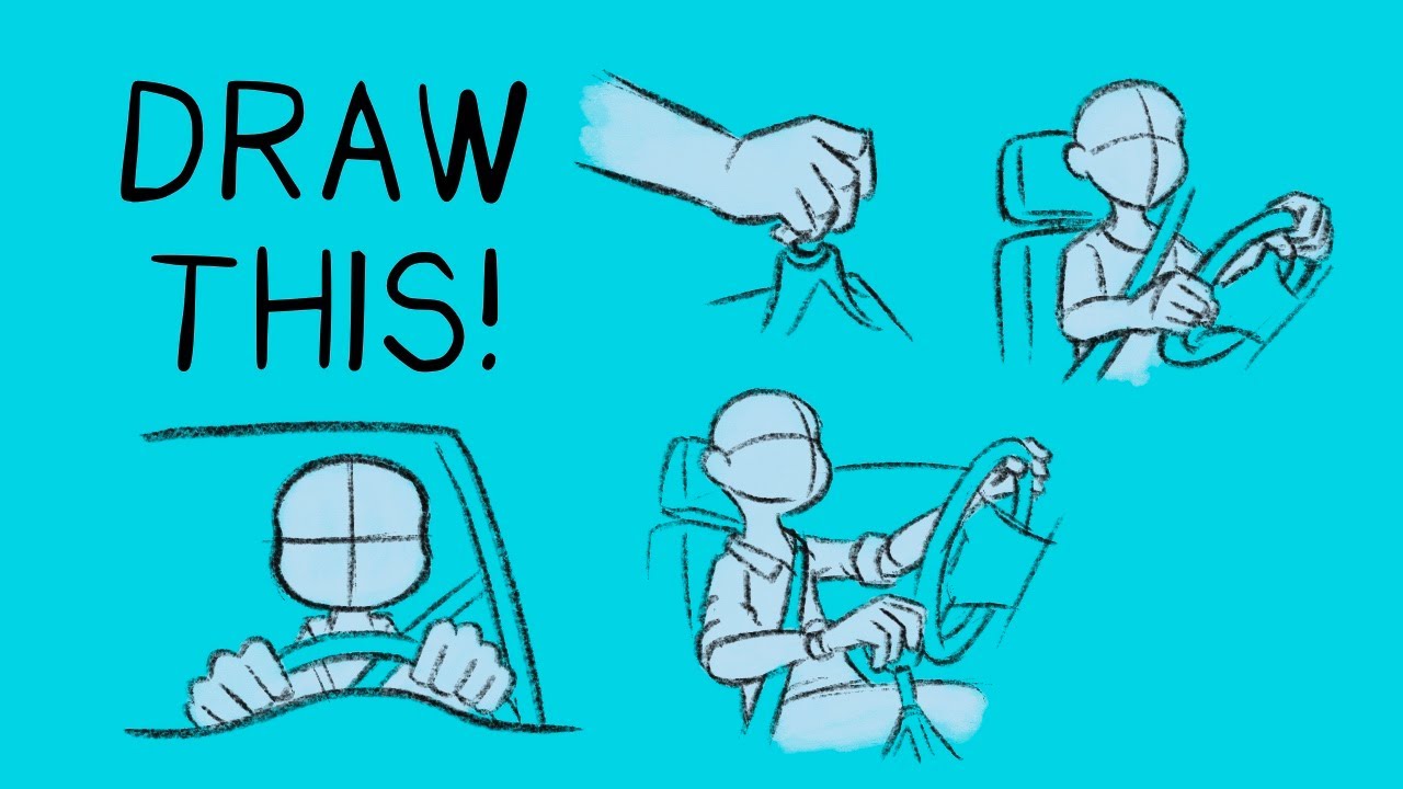 Driving Pose Draw-along, Part 2 - YouTube