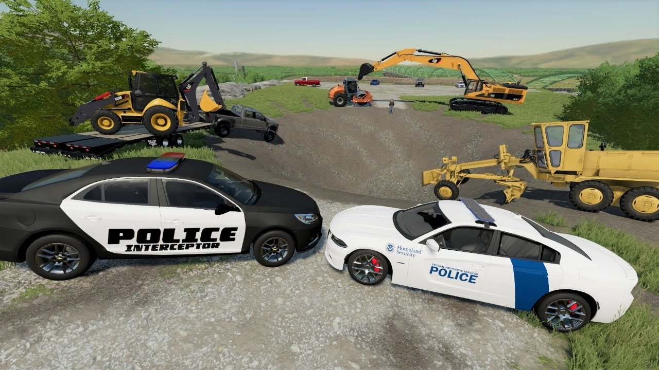 Repairing road after HUGE crater from asteroid | Farming Simulator 22 ...