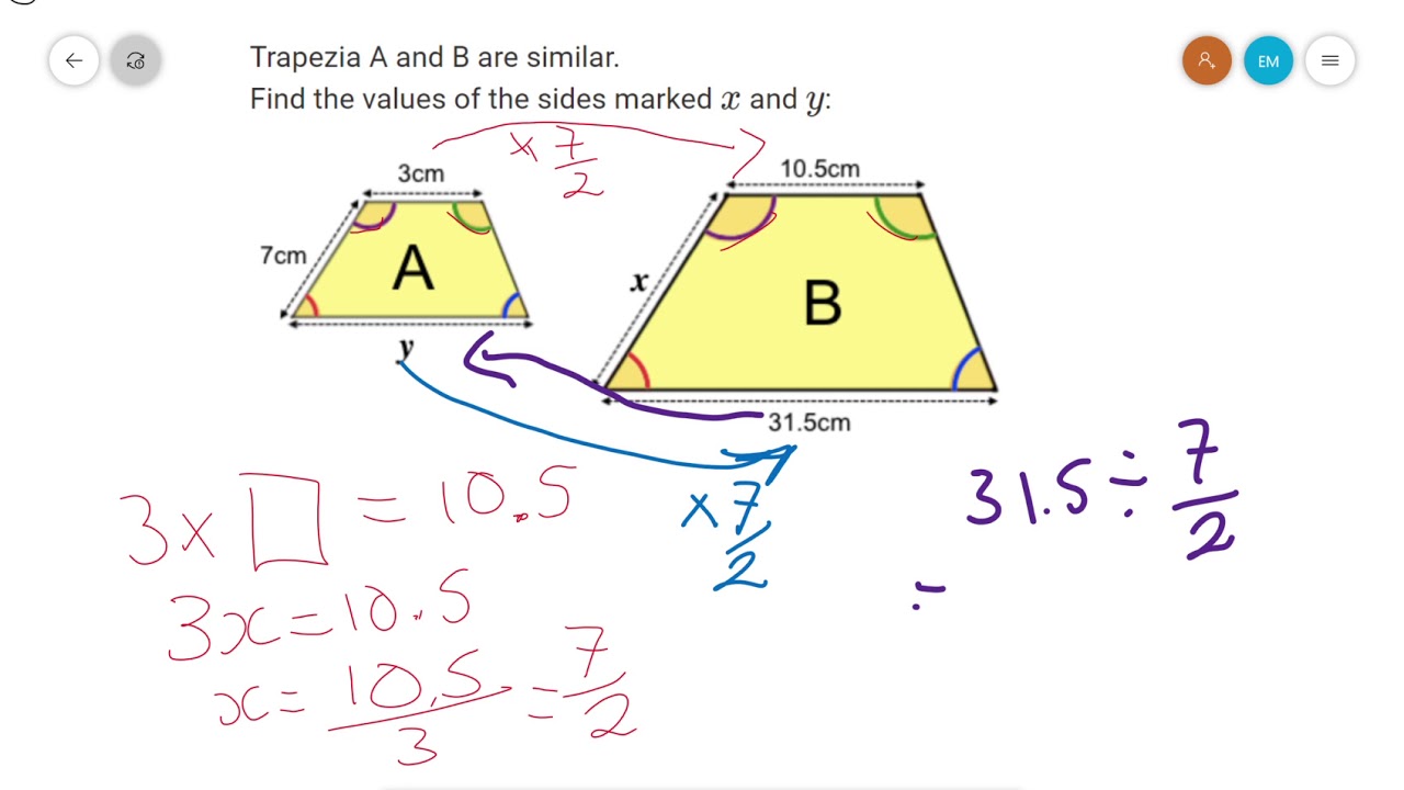 Similar Polygons Homework Examples - YouTube