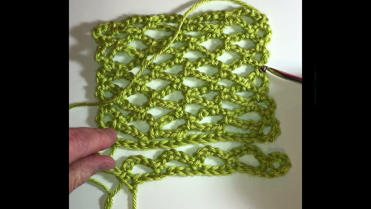 How to Crochet the Lattice Stitch Tutorial - YouTube