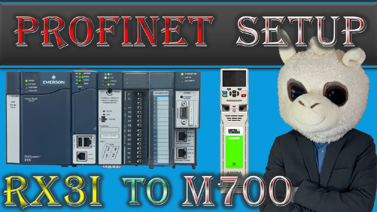 How to setup an Emerson's RC3i PLC to talk to an Unidrive M700 over Profinet - YouTube