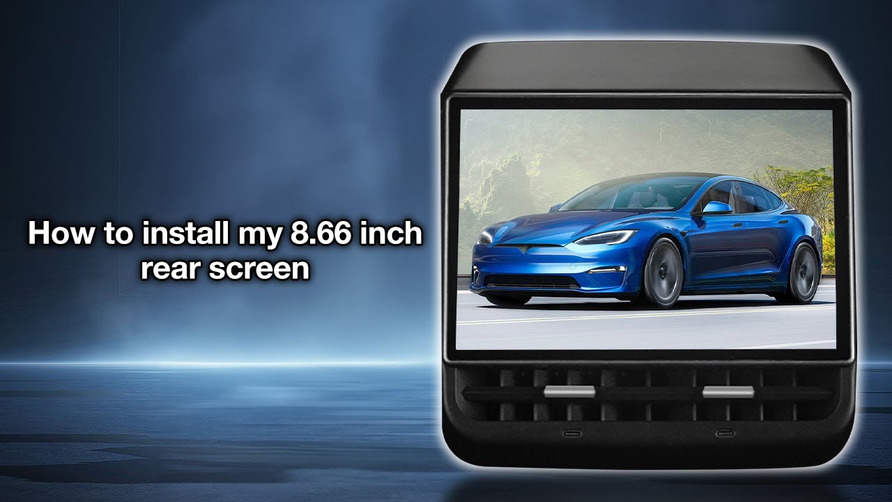 How to install our 8.66 inch Rear Screen for Tesla Model 3/ Model Y ...