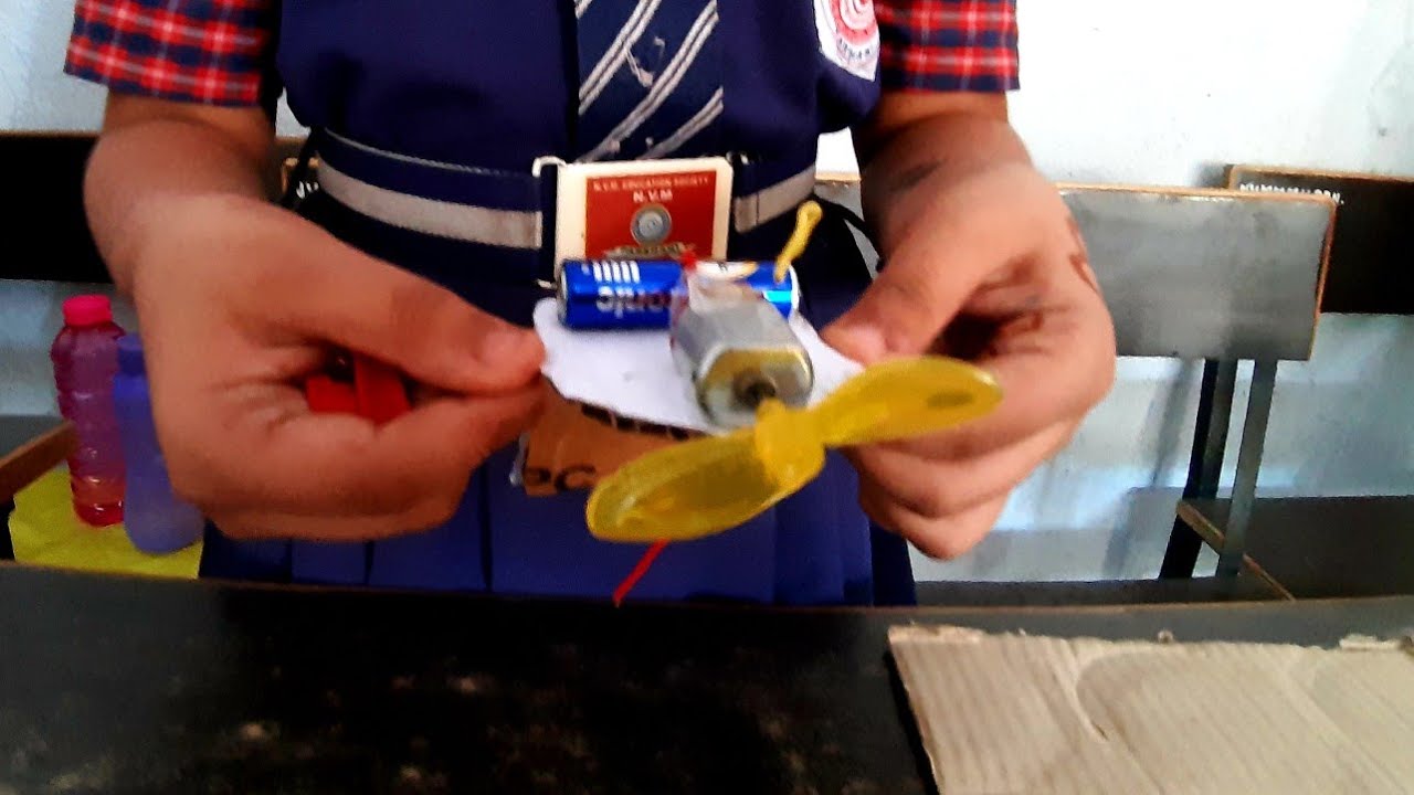 Mini fan Science project||Nutan primary school parbhani - YouTube
