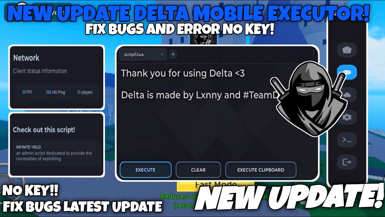DELTA MOBILE EXECUTOR | NEW UPDATE | 2024 FIX BUGS AND ERROR | NO KEY ...