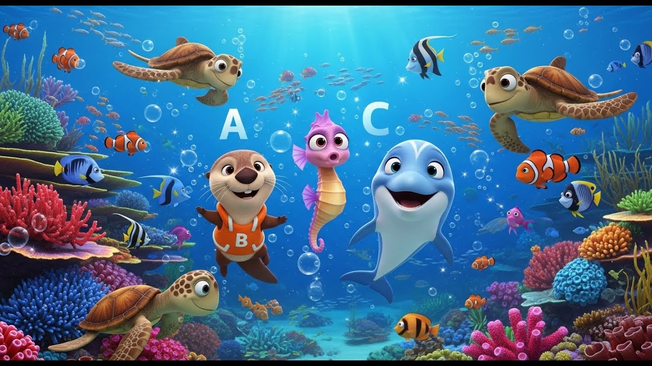 Diversión Submarina del ABC en el Océano | Canción Infantil de ...