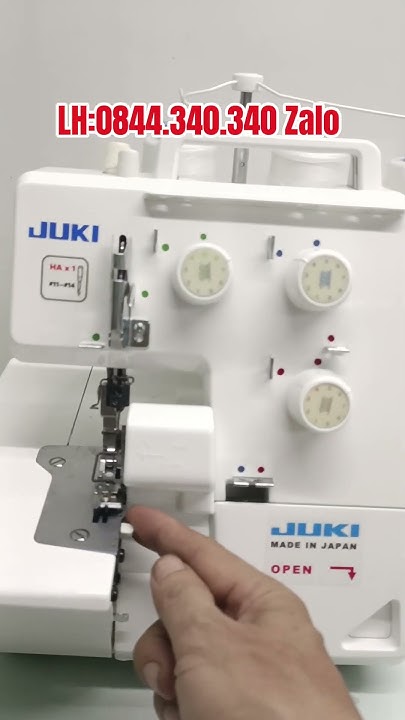 Máy vắt sổ gia đình JUKI 3 ống chỉ vắt sổ sẽ bèo chạy nhúp - YouTube