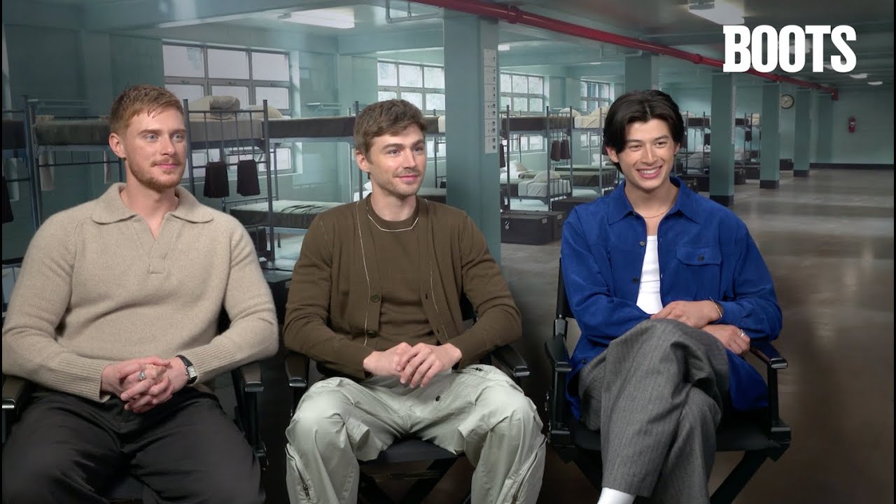 BOOTS Cast Interview! Miles Heizer, Max Parker, Liam Oh, Netflix - YouTube