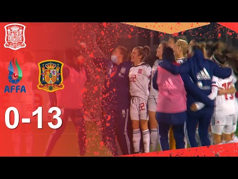 RESUMEN I Azerbaiyán 0-13 España I Clasificatorio EURO 2022