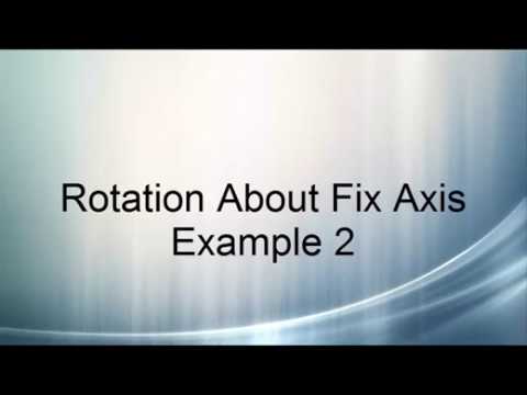 Rotation About Fix Axis Example 2 - YouTube
