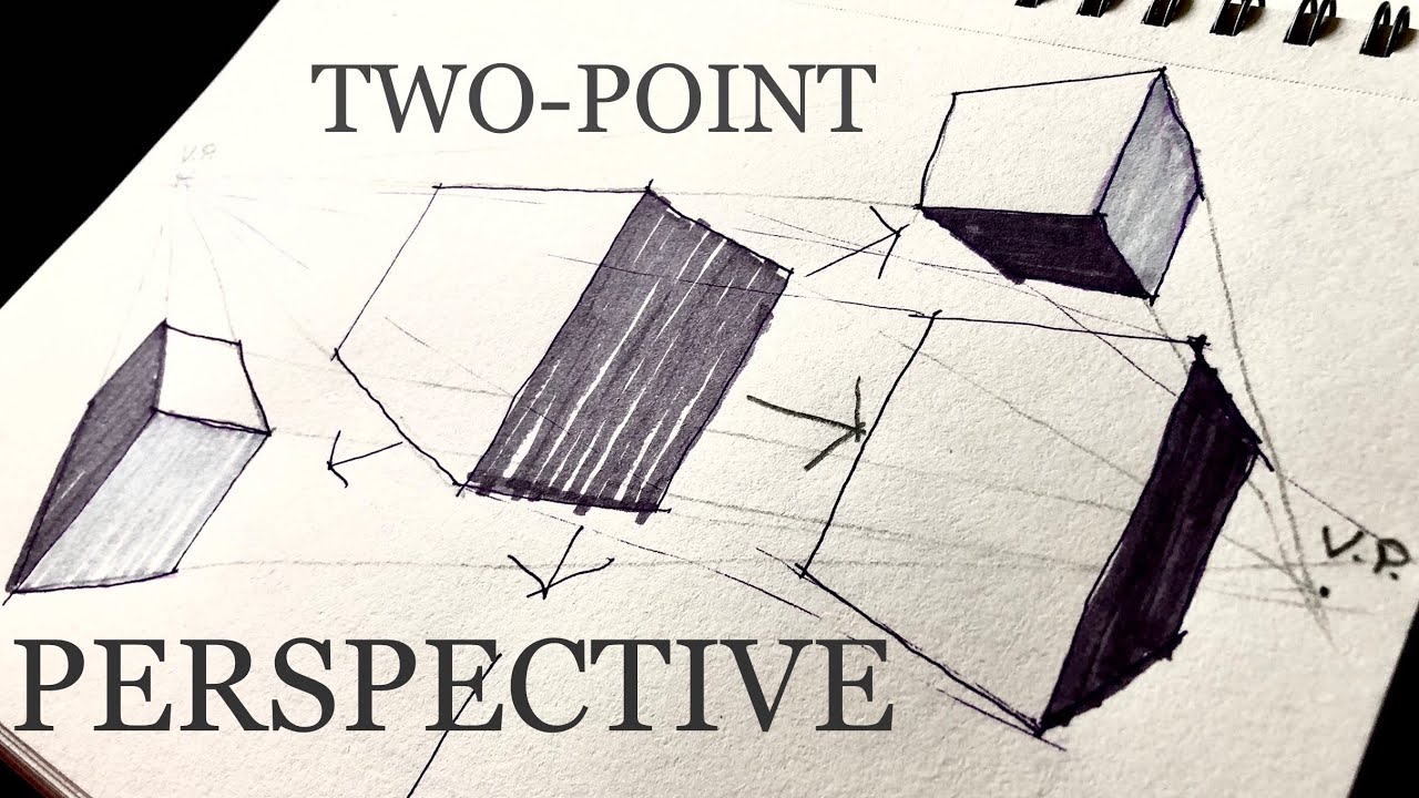 How to draw 2 point perspective? #architechturechallenge #perspective ...