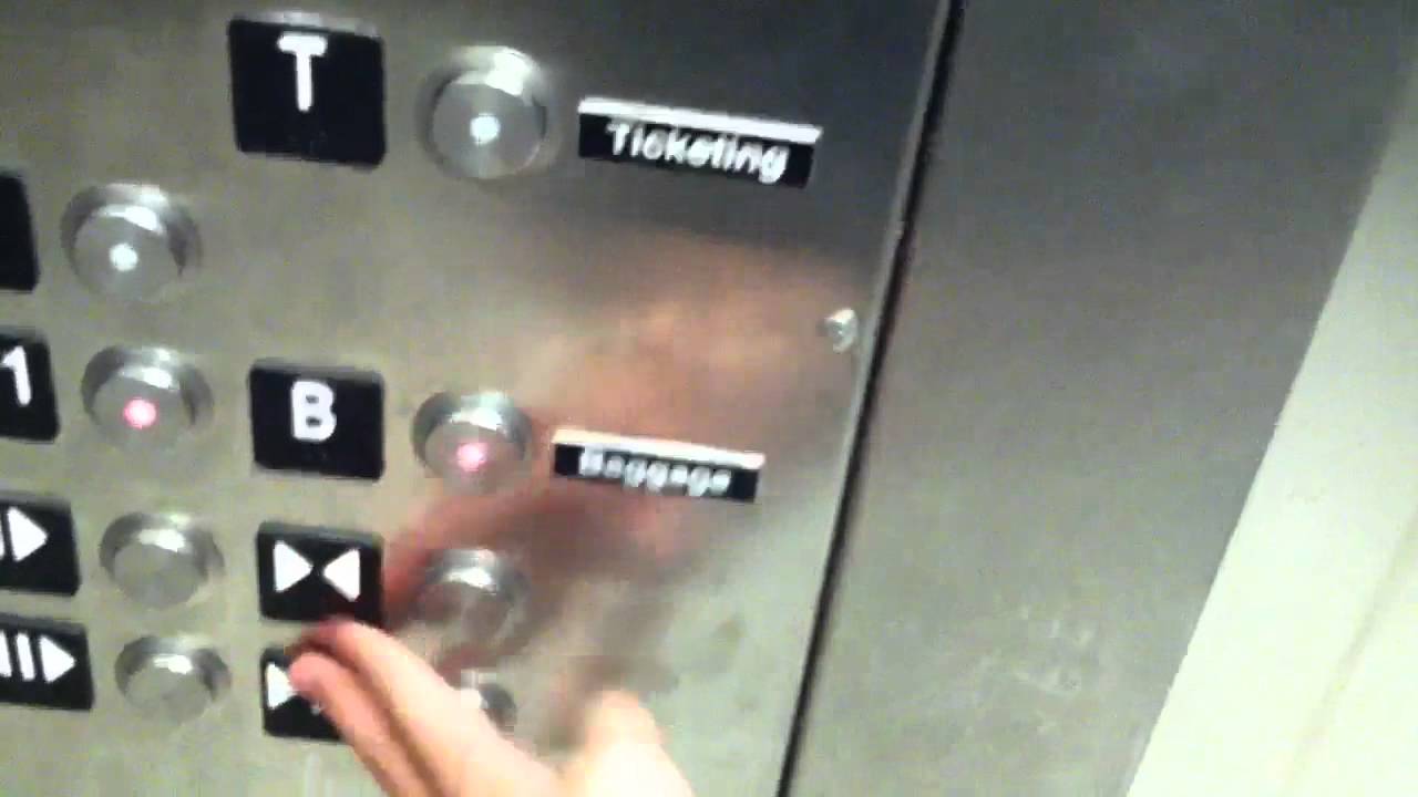 Otis/Schindler Main Hydraulic Elevators at the ROC Airport Garage - YouTube