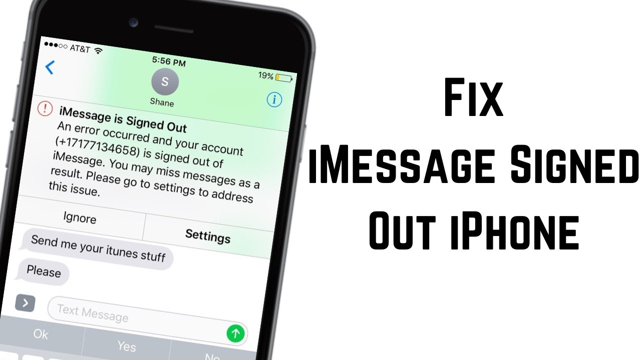 imessage signed out cannot send messages fixed iPhone iOS 14 - YouTube