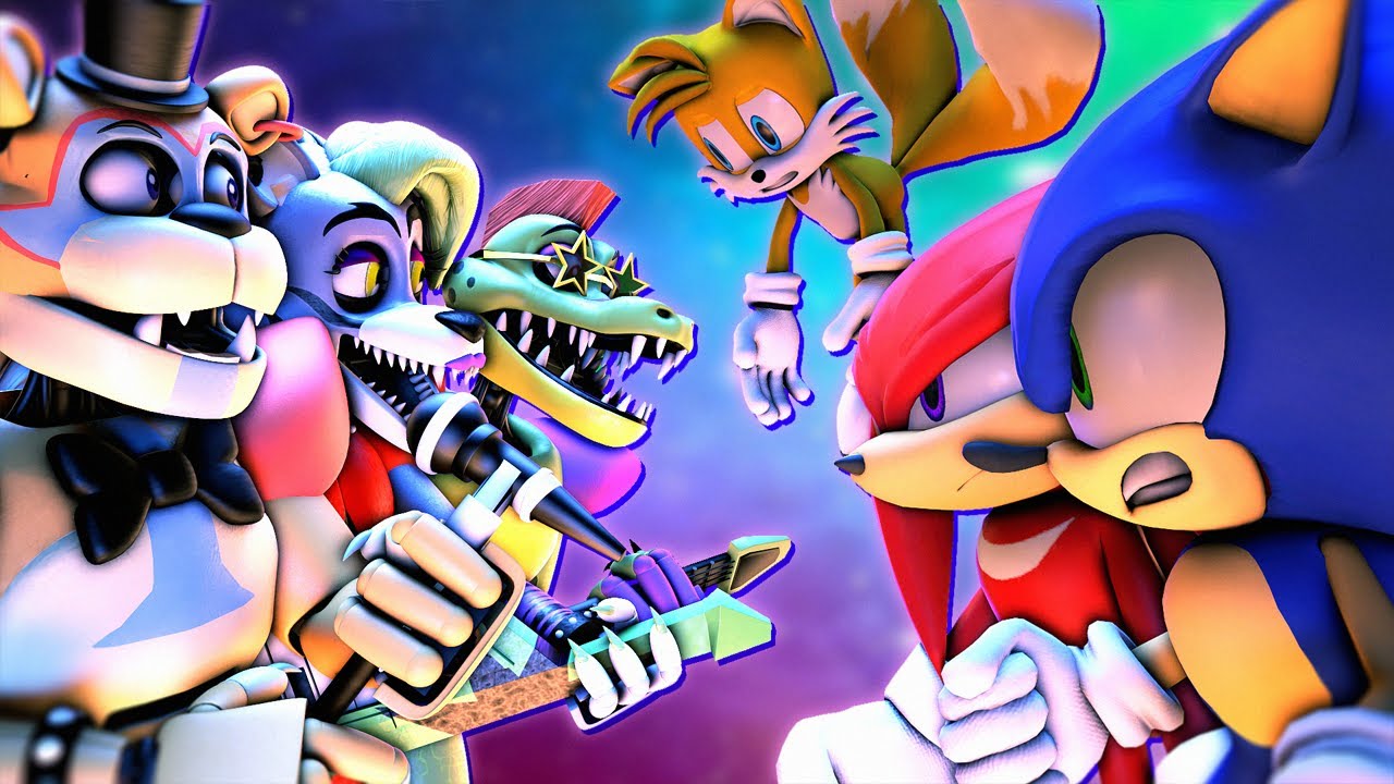 [SFM FNaF] Glamrock Animatronics vs Sonic - YouTube