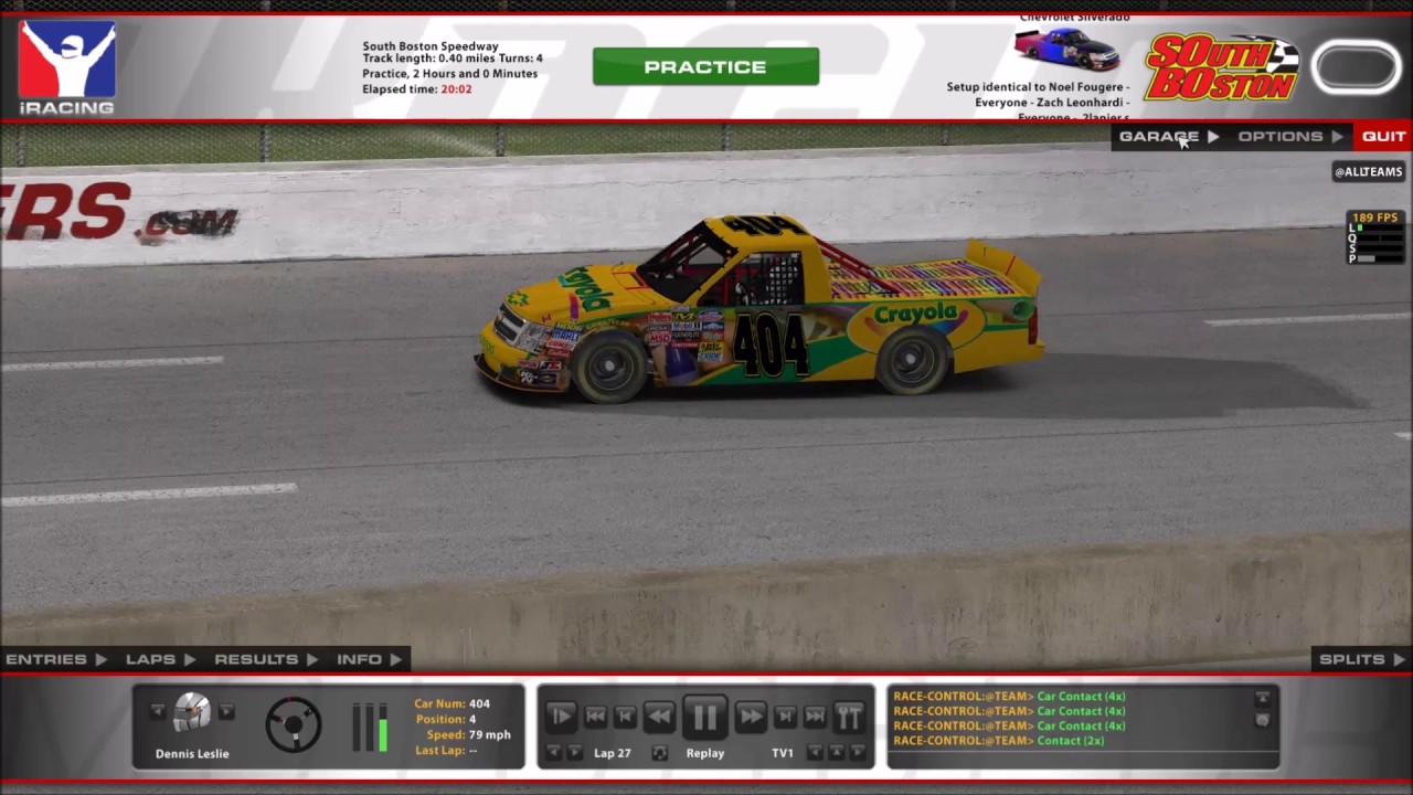 iRacing Demo Derby South Boston Trucks Street Stocks - YouTube