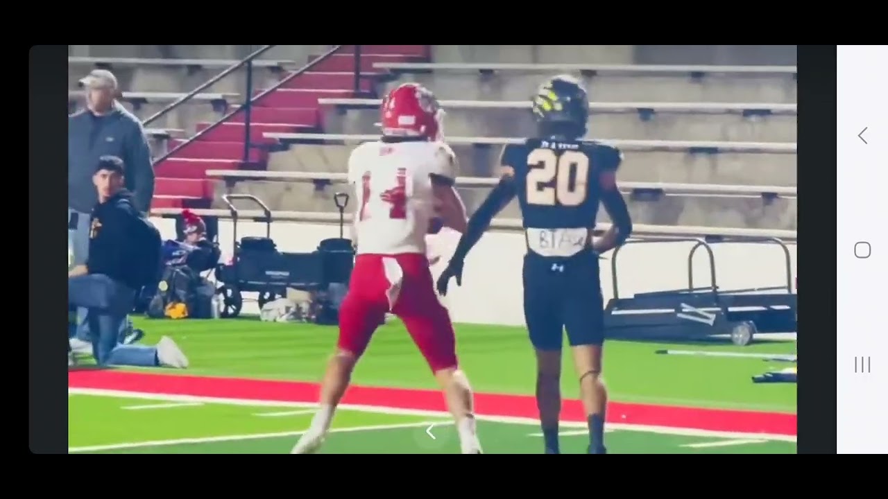 Kaiden Shannon of Glen Rose toe tapping Interception - YouTube