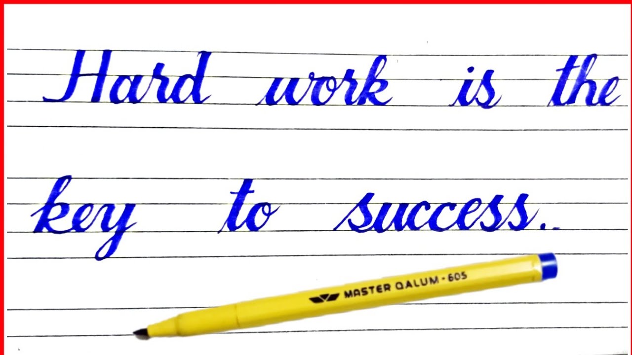 Easy to learn English Calligraphy | Copperplate or Round Hand Script ...