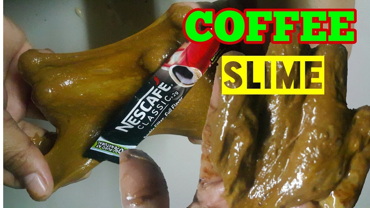 HOW TO MAKE COFFEE SLIME (DIY COFFEE SLIME(NESCAFE STICK) ( MAKE YOUR ...