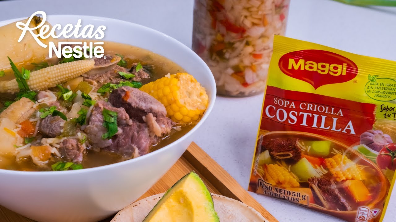 Sopa de Costilla Criolla MAGGI| Recetas Nestlé CAM - YouTube