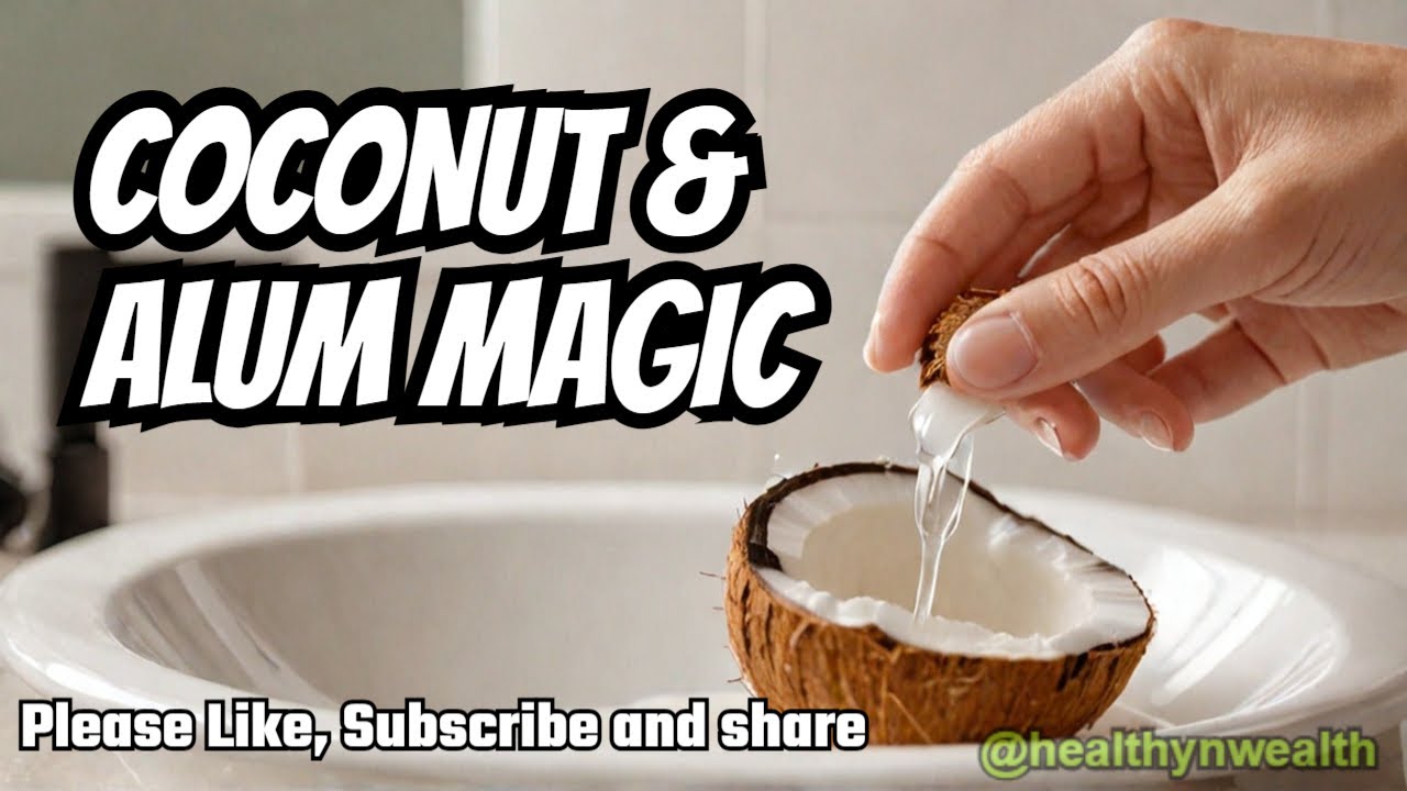 Coconut Oil & Alum for Hair & Skin Care: 4 AMAZING Benefits - YouTube
