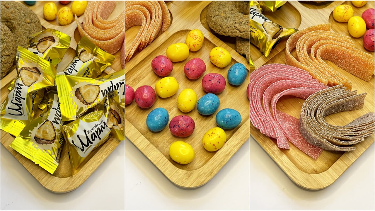 Satisfying asmr🍬Filling platter with sweets - YouTube