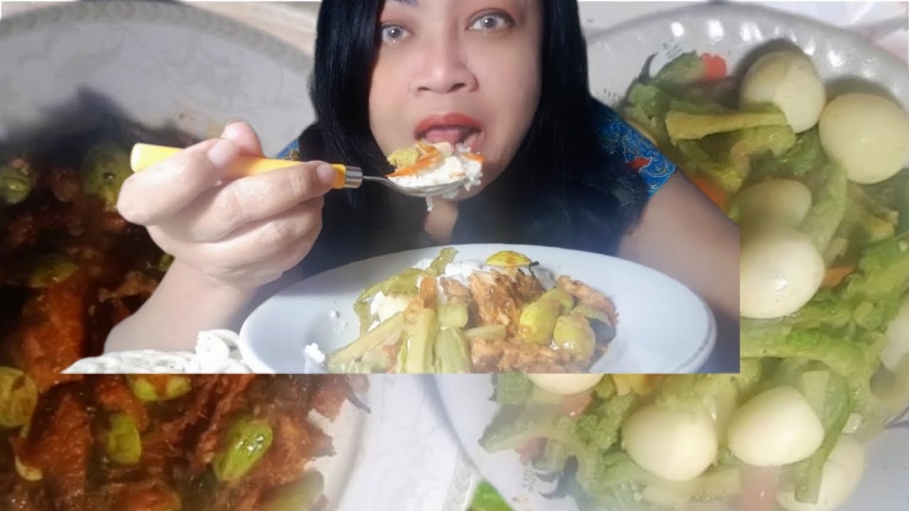 makan menu serba mercon: suwir ikan pindang disambelin n oseng pare ...