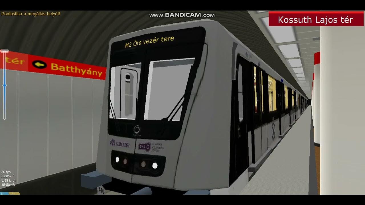 OpenBVE M2-es metró: (Kossuth Lajos tér) (2023. február 10. péntek) - YouTube