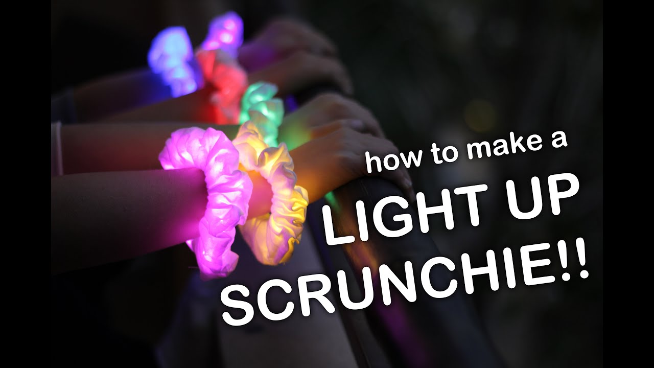 How to Make a LIGHT UP SCRUNCHIE!! - YouTube