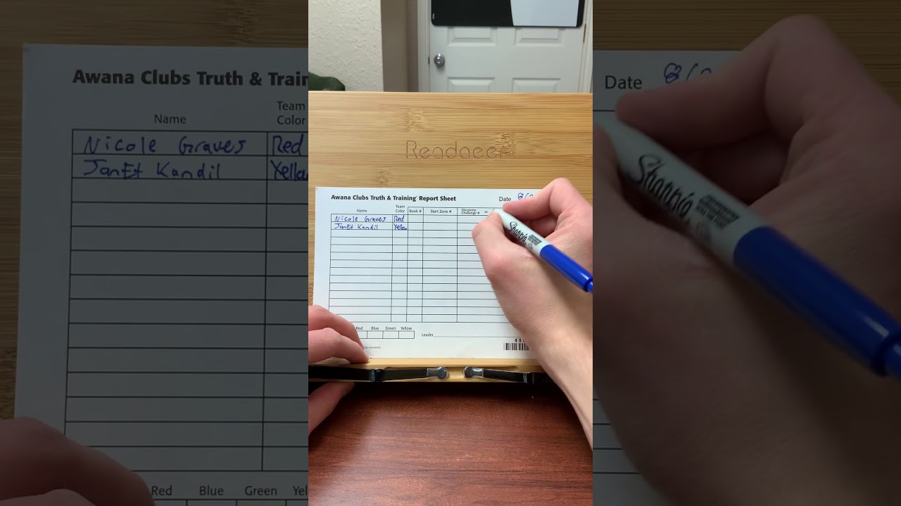 AWANA TNT Handbook How to fill it out - YouTube
