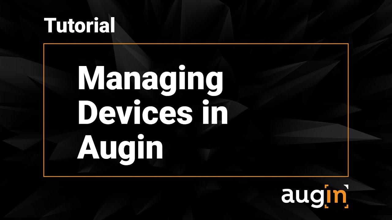 How to manage connected devices in Augin - YouTube