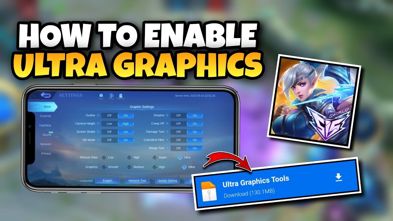 HOW TO ENABLE ULTRA GRAPHICS WITH ULTRA REFRESH RATE IN MOBILE LEGENDS ...