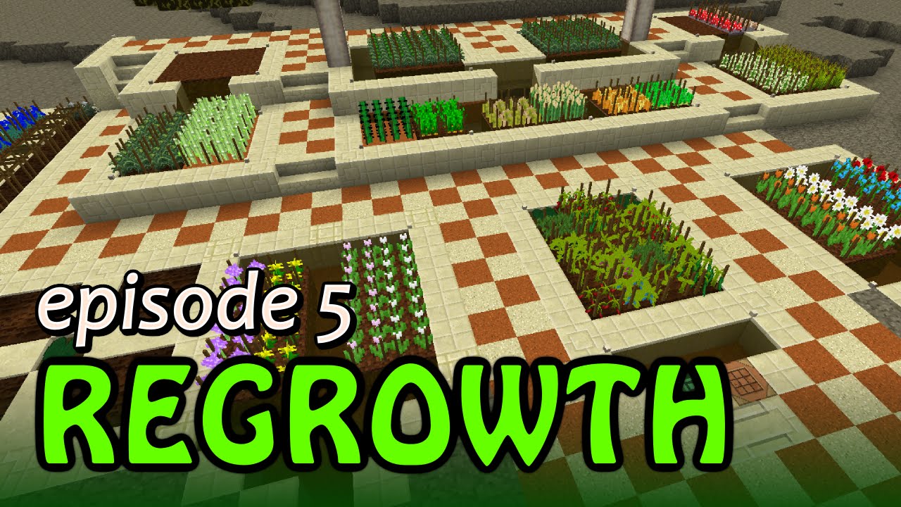 FTB Regrowth #5 - Oasis, Farms, and starting Metal seeds - YouTube