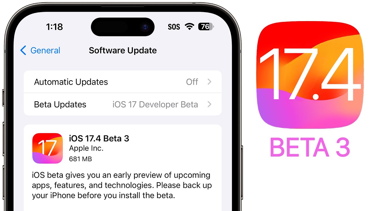 iOS 17.4 Beta 3 Released - What's New? - YouTube