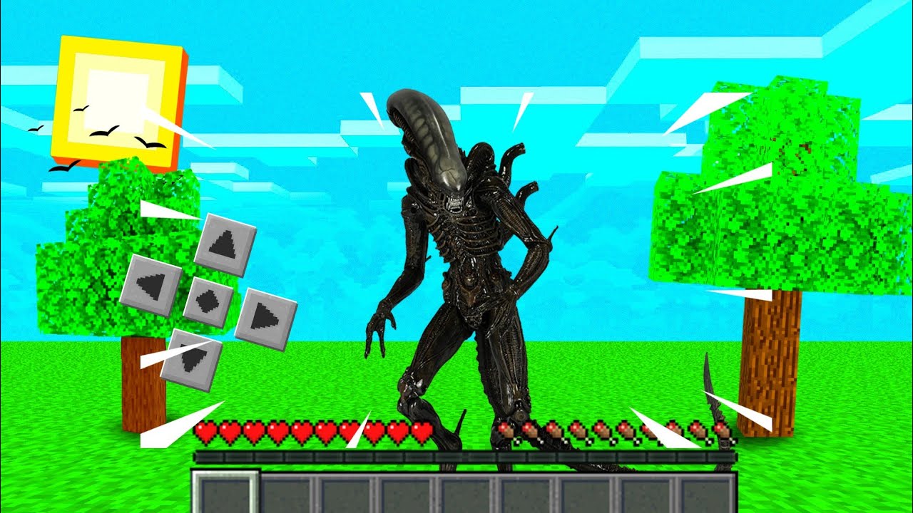 Novo addon de xenomorfo para Minecraft PE(XenoCraf)1.19 - YouTube