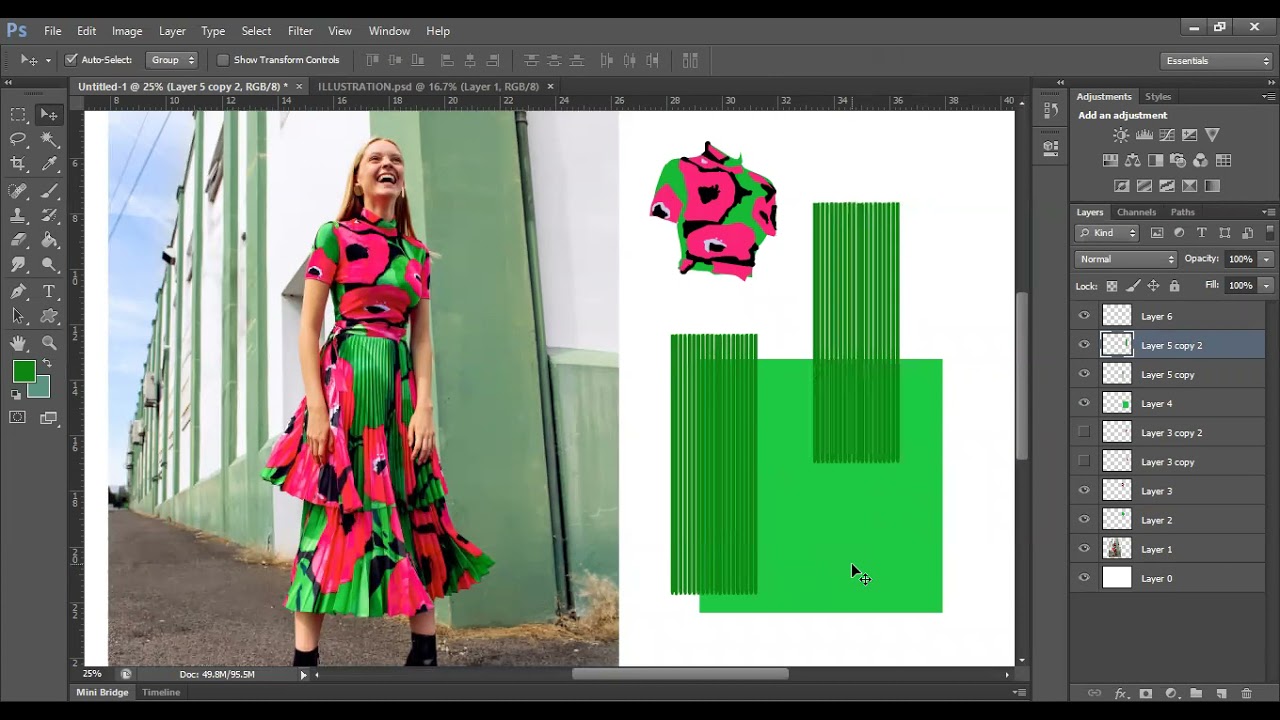 Digitaly Create Fashion Illustration in Adobe Photoshop Week 10 Part II ...