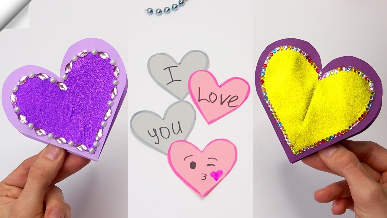 Valentine's day easy crafts | Paper heart - YouTube